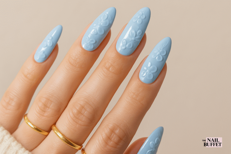 50 Light Blue Nails: Fresh Styles, Calm Energy, Zero Stress - The Nail ...