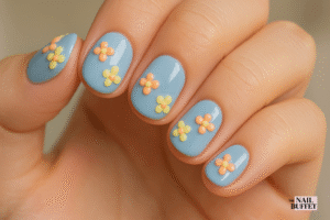 50 Light Blue Nails: Fresh Styles, Calm Energy, Zero Stress - The Nail ...